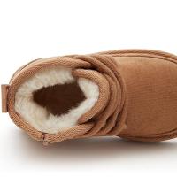 China Winter Fuzzy Snow Boots Suede Outer Zipper Closure with Several Colors for sale