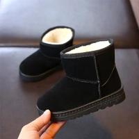 China Classic Boys / Girls Winter Warm Snow Boots Middle Tube Artificial Fur Lining for sale