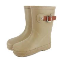 China Wellington Style Waterproof Rain Boots Cutsom Color Half Tube Rubber for sale