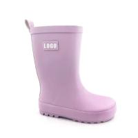 China Wellington Style Waterproof Rain Boots Cutsom Color Half Tube Rubber for sale