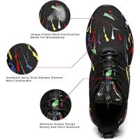 China Black Lace Up Men'S Breathable Running Shoes Fashion Walking Sneakers Tennis Shoes for sale