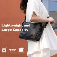 China Fashion Black Outdoor Small Camera Messenger Bag Waist Adjustable Strap For Travel for sale