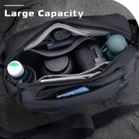 China Fashion Black Outdoor Small Camera Messenger Bag Waist Adjustable Strap For Travel for sale