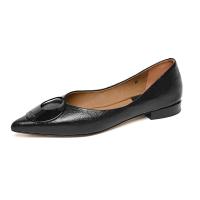 China Daily Used Woman Casual Flat Shoe Spring Flat Pointed Toe Ladies Shoes for sale