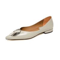 China Daily Used Woman Casual Flat Shoe Spring Flat Pointed Toe Ladies Shoes for sale