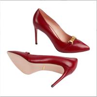 China New Fashion China manufacturer Pointed Toe Real Leather High Heels Female Shoes for sale