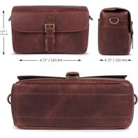 China Genuine Leather High Quality Sling Bag Small Unisex Design Custom Size Lovely Stylish for Daily Use Camera Messenger Bag for sale
