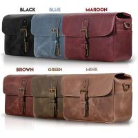 China Genuine Leather High Quality Sling Bag Small Unisex Design Custom Size Lovely Stylish for Daily Use Camera Messenger Bag for sale