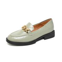 China Single Shoes British Style Small Leather Shoes Women'S New Thick Bottomed Muffin High Flat Bottomed Trendy for sale