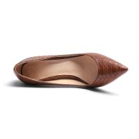 China Hot Sale Ladies Casual Fashion Pointed Toe Snakeskin Stiletto Shoes Ladies High Heels for sale