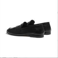 China Women Shoes British Casual Leather Business Formal Shoes Comfortable Black Slip On Loafers for sale