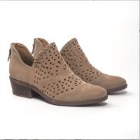 China Women Heeled Shoes New Fashion Style Hollow Casual Peep Toe Boot Shoes Large Size for sale