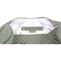 China High-quality Customized Hand-made Quilted Duffel Bag Leather Overnight Bag Weekender Travel Bag for sale