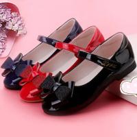 China Ballerina Student Knot Soft Round Toe Bow Dressy Solid Toddler Spring Summer Princess Shoes for Girls for sale