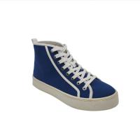 China New Fashion Style Unisex Brand Custom Casual Lace-up Flats High-top Shoes in Canvas for sale