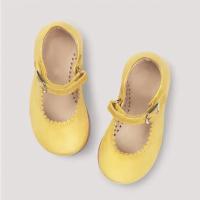 China 2023 Cute Fancy Soft Genuine Leather Children Buckle Strap Princess Hard Sole Dress Shoes for sale