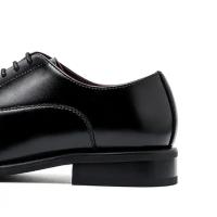 China Genuine Leather British Lace Up Men'S Formal Dress Shoes Oxford No-Slip Business Shoes for sale
