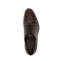 China Genuine Leather Men Shoes Short-snout Crocodile Leather Classic Oxford Formal Sapatos for sale