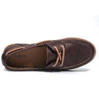 China Loafers Style Genuine Leather Men Shoes Casual Brown Dress Shoes for sale