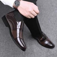 China Microfiber Leather Mens Formal Shoes British Business Style Customized Logo for sale