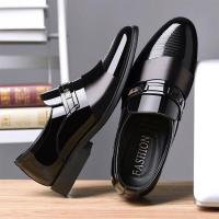 China Microfiber Leather Mens Formal Shoes British Business Style Customized Logo for sale