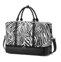 China Women'S Travel Bag Striped Travel Bag Yoga Dry Wet Separation Bag Travel Bag for sale