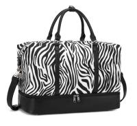 China Women'S Travel Bag Striped Travel Bag Yoga Dry Wet Separation Bag Travel Bag for sale