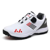 China White Black Trainers Mens Golf Shoes Synthetic Leather Upper Cotton Fabric Lining for sale