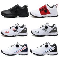 China White Black Trainers Mens Golf Shoes Synthetic Leather Upper Cotton Fabric Lining for sale