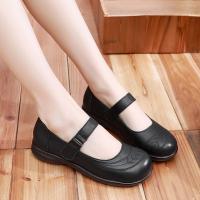 China Antislip Girls School Shoes Uniform Shoes First-Layer Real Leather 2023 Customization for sale