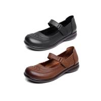 China Antislip Girls School Shoes Uniform Shoes First-Layer Real Leather 2023 Customization for sale