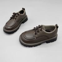 China Girls Two Layer Cowhide Genuine Leather School Shoes Warm Thick Sole Leather Shoes for sale