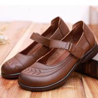China Top Layer Cowhide Kids School Shoes Black Brown Uniform Standard Shoes Manufacturer for sale
