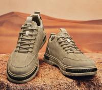 China Breathable Men Casual Shoes Synthetic leather Upper Rubber Sole Men Sports Shoes for sale