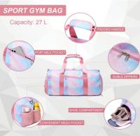 China Oxford Women Fitness Bag Dacron Lining Waterproof Girl Traveling Bag for sale