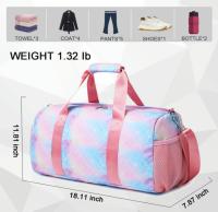 China Oxford Women Fitness Bag Dacron Lining Waterproof Girl Traveling Bag for sale