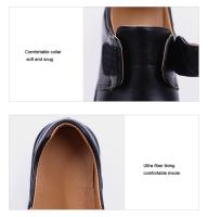 China Boy School Uniforms School Shoes Black Formal Leather Shoes Soft Comfortable And Durable for sale
