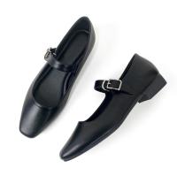 China Women Flat Bottomed Mary Jane Leather Shoes Soft Soled Soft Leather Single Shoes for sale