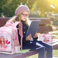 China Girls Backpack Mermaid Backpack Three Piece Set Lightweight Primary School Backpack For Teenagers for sale