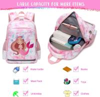 China Girls Backpack Mermaid Backpack Three Piece Set Lightweight Primary School Backpack For Teenagers for sale