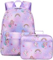 China Girls Backpack Pre School Backpack Mermaid Backpack Two Piece Set School Backpack for sale