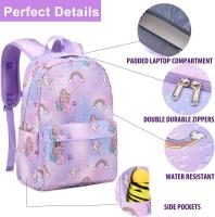 China Girls Backpack Pre School Backpack Mermaid Backpack Two Piece Set School Backpack for sale