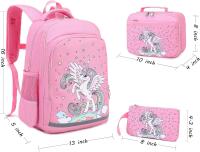 China Girls Backpack School Backpack Unicorn Backpack Three Piece Set Pre School Backpack for sale