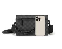 China Customizable Single Shoulder Crossbody Bag with Trendy Plaid Design Mother Bag for sale