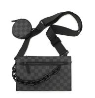 China Customizable Single Shoulder Crossbody Bag with Trendy Plaid Design Mother Bag for sale