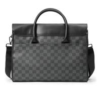 China Classic Plaid Pattern Mens Business Briefcase for Business Trips and Laptop Storage for sale