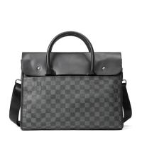 China Classic Plaid Pattern Mens Business Briefcase for Business Trips and Laptop Storage for sale