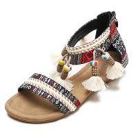 China Women Sandals Bohemian Slope Heel Sandals Seaside Sandals Roman Open Toe Sandals for sale