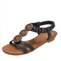 China Women Sandals Bohemian Beaded Beach Sandals Roman Shoes Casual Sandals for sale