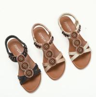 China Women Sandals Bohemian Beaded Beach Sandals Roman Shoes Casual Sandals for sale
